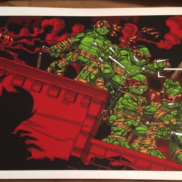 Art | Teenage Mutant Ninja Turtles Poster Limited Numbered Edition Tmnt ...